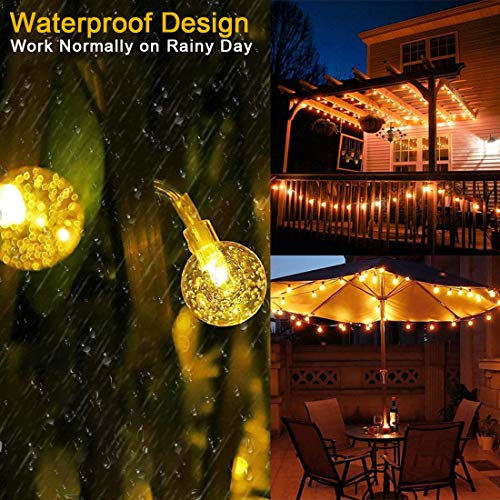 Cosumina 33 FT 80 LED Battery Operated Globe Ball String Lights Fairy String Lights Decor for Bedroom Patio Indoor & Outdoor Party Wedding Christmas Tree Garden Lawn Landscape with Remote Warm White