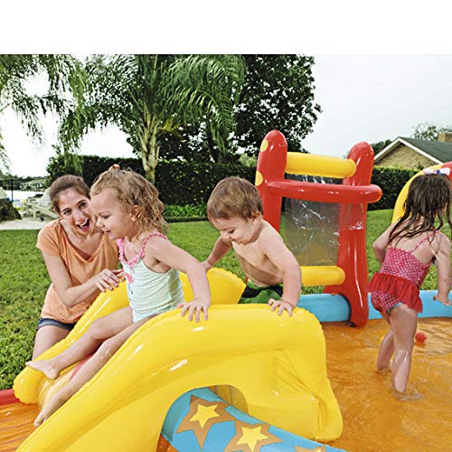 Baby Swimming Pool Thickening,Play Centre Paddling Pool with Slide,Inflatable Swimming Pool,Inflatables Slide for Kids,Backyard Garden Outdoor Water Park,435213117cm