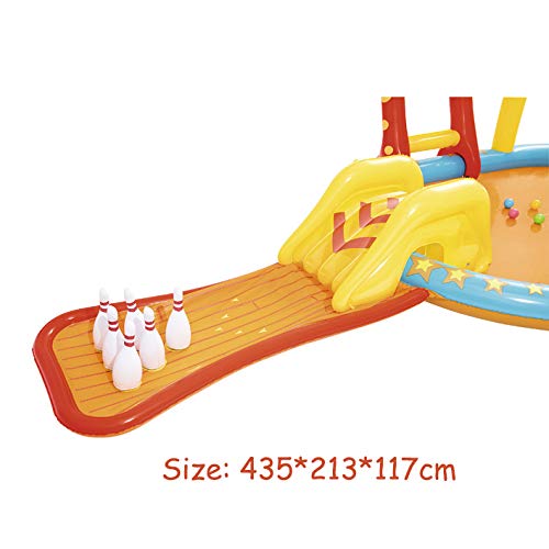 Baby Swimming Pool Thickening,Play Centre Paddling Pool with Slide,Inflatable Swimming Pool,Inflatables Slide for Kids,Backyard Garden Outdoor Water Park,435213117cm