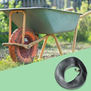 2 Pack 4.10/3.50-4 Tire Replacement Lnner Tube,Black for Wheelbarrow Whee,Snowblower,Dollies,Trailers