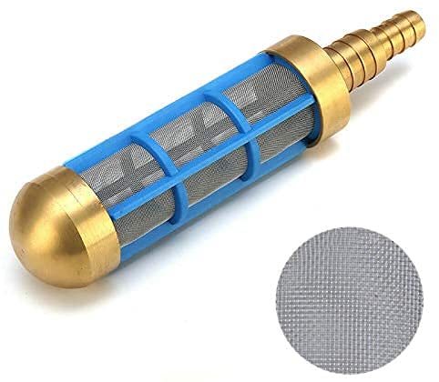 Suction Filter, Pressure Washer Water Suction Filter Drum, Brass Pick Up Filter Strainer Drum Suction, Brass 3/4'' 1/2'' Hose Water Suction Strainer Pickup Filter for Pressure Washer