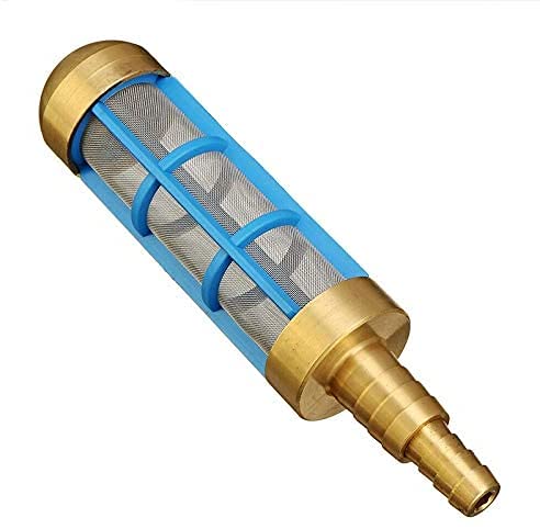 Suction Filter, Pressure Washer Water Suction Filter Drum, Brass Pick Up Filter Strainer Drum Suction, Brass 3/4'' 1/2'' Hose Water Suction Strainer Pickup Filter for Pressure Washer