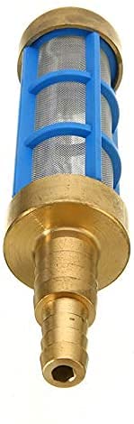 Suction Filter, Pressure Washer Water Suction Filter Drum, Brass Pick Up Filter Strainer Drum Suction, Brass 3/4'' 1/2'' Hose Water Suction Strainer Pickup Filter for Pressure Washer