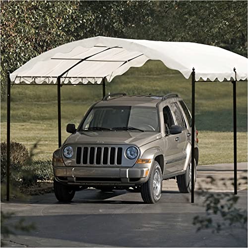 JHSDFOUIH Outdoor Patio 13ft.Wx8.4ft.H Steel Carport Shelter Garage Tent Garden Storage