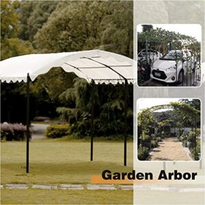 JHSDFOUIH Outdoor Patio 13ft.Wx8.4ft.H Steel Carport Shelter Garage Tent Garden Storage