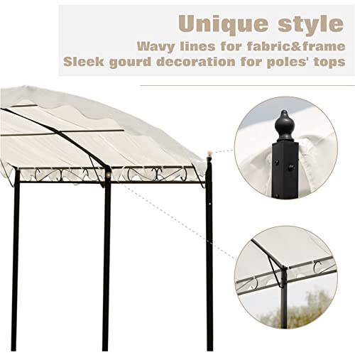 JHSDFOUIH Outdoor Patio 13ft.Wx8.4ft.H Steel Carport Shelter Garage Tent Garden Storage