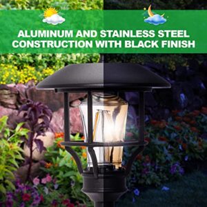 GreenLighting Low Voltage Outdoor Lights - Modern Vintage Path Stake Lights - Walkway Lights, Garden and Lawn Lights, Landscape Lighting - Waterproof, Rust-Resistant (8 Pack)