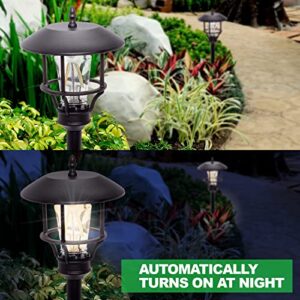 GreenLighting Low Voltage Outdoor Lights - Modern Vintage Path Stake Lights - Walkway Lights, Garden and Lawn Lights, Landscape Lighting - Waterproof, Rust-Resistant (8 Pack)