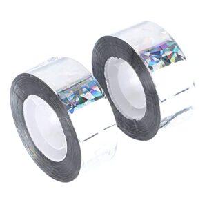 cabilock 2pcs bird tape ribbon tape double sided reflective tape garden backyard reflective tape for protecting plant