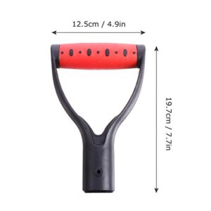 Garden Shovel 1Pc Plastic D Shape Shovel Handles D- Grip Replacement Snow Shovel Metal Shovel Handles for Garden Accessories Camping Accessories