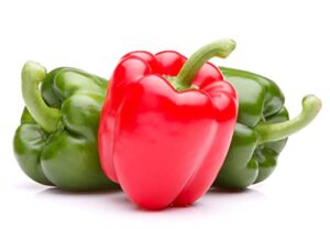 bell pepper seeds for planting – california wonder – heirloom non-gmo pepper seeds for planting – 100 seeds – sweet pepper matures from green to red by rdr seeds