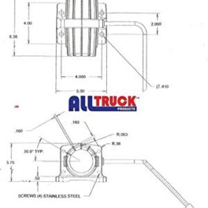 ALL TRUCK PRODUCTS VB080 80 LB 12 VDC Vibrator for Salt Sand Spreader, Concrete Mixer. Dump Truck, Fertilizer Spreader, Lime Spreader,Manure Spreader, Grain Bin