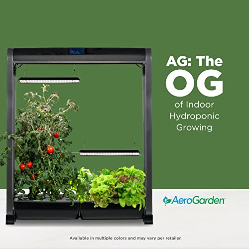 AeroGarden Farm 24XL with Salad Bar Seed Pod Kit - Indoor Garden with LED Grow Light, Black & Be The Bee Pollinator