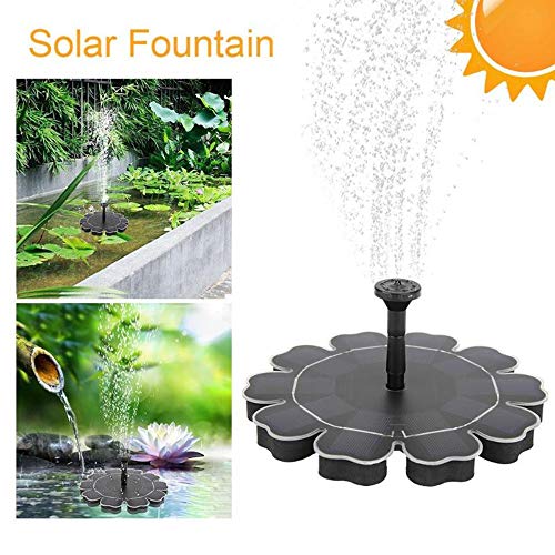 NBSXR Solar Fountain Pump for Bird Bath, Long Life and Low Power Consumption, 2.5W Solar Panel kit Water Pump, for Pond, Pool, Garden, Fish Tank, Aquarium