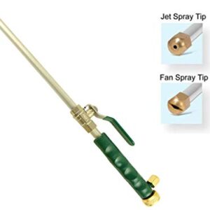 K JINGKELAI Water Jet Power Washer Wand Spray Nozzle Water Hose Wand Garden Hose Wand Garden Hose Spray Gun High Pressure Spray Nozzle for Car Home Washing,Green