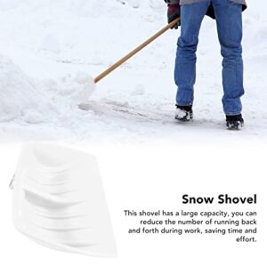 PP Plastic Shovel,Garden Shovel,Gravel Shovel,Snow Removal Shovel for Agricultural Harvesting,Garden ,Scraping Garbage,Sand,Gravel, Snow, Leaves White