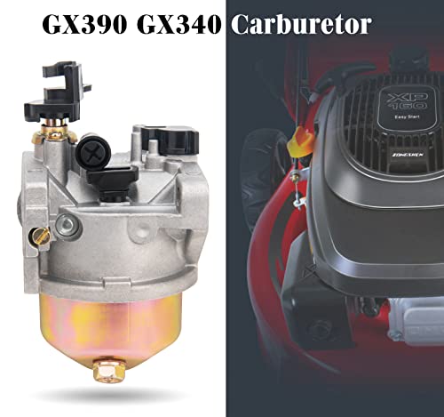 GX390 GX340 Carburetor Compatible with Honda GX340 GX360 GX390 11HP 13HP Engine Generator Lawn Mower Motor Carb Replaces 16100-ZF6-V01