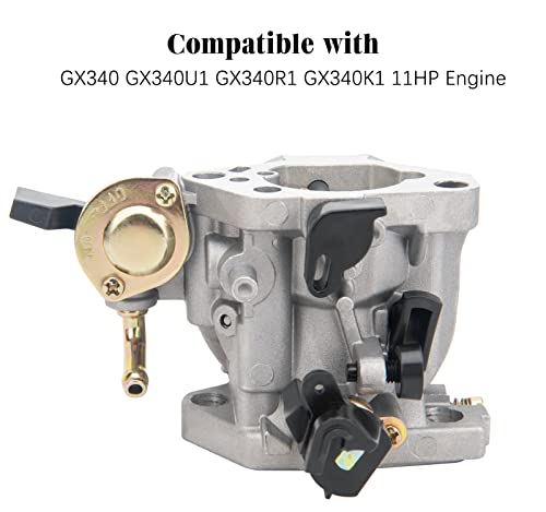 GX390 GX340 Carburetor Compatible with Honda GX340 GX360 GX390 11HP 13HP Engine Generator Lawn Mower Motor Carb Replaces 16100-ZF6-V01