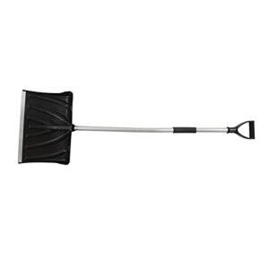 garden snow shovel, detachable large capacity anti slip foam 17.7in width wide snow shovel d shaped handle widely used sturdy durable for outdoor