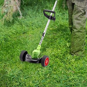 huibei String Trimmer Wheels | Electric Grass Trimmer Attachments | Rust-Resistant Grass Cutter Accessories for House, Garden Tools for Edger Support, Garden Auxiliary