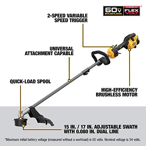 DEWALT DCST972B String Trimmer, Yellow/Black