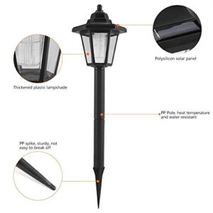 Solar Powered LED Lawn Lamp Outdoor LED Post Solar Light Garden Landscape Yard Pathway Lighting Security Light