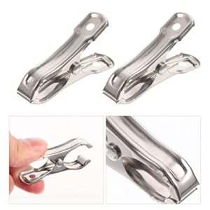 Yardwe Metal Clips 40pcs Greenhouse Clamps Stainless Steel Garden Clips Anti-wind Greenhouse Clamp Garden Support Frame Metal Green House Supplies for Shade Cloth Film Plant Netting Greenhouses