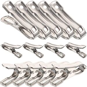 Yardwe Metal Clips 40pcs Greenhouse Clamps Stainless Steel Garden Clips Anti-wind Greenhouse Clamp Garden Support Frame Metal Green House Supplies for Shade Cloth Film Plant Netting Greenhouses