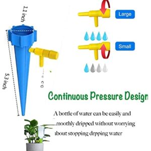 Automatic Irrigation Equipment Plant Water with Slow Release Control Valve, Adjustable Water Volume Drip System for Home and Vacation Plant Watering-12PCS Plant Self Watering Devices 3 Garden Shovels