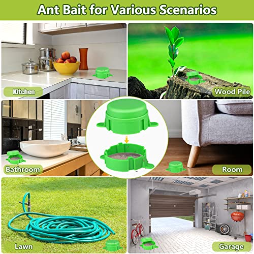 Ant Traps Bait Indoor,Ant Traps Killer Indoor Outdoor,Effective Liquid Ant Bait Killer,Ready-to-Use Ant Bait Traps Indoor,Kills Common Household Ants,Ants Killer for House,Kitchen,Garage,Garden