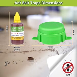 Ant Traps Bait Indoor,Ant Traps Killer Indoor Outdoor,Effective Liquid Ant Bait Killer,Ready-to-Use Ant Bait Traps Indoor,Kills Common Household Ants,Ants Killer for House,Kitchen,Garage,Garden