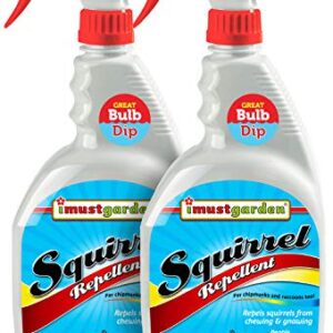 I Must Garden Squirrel Repellent [2 Pack] - Protects Vehicles, Plants, Decking, Furniture - 32oz Ready to Use