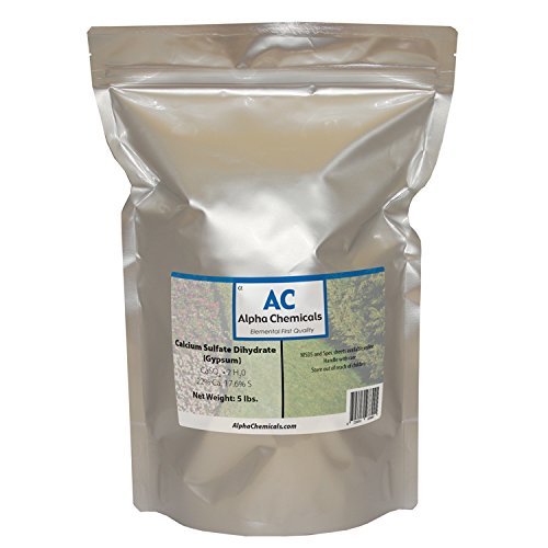 Calcium Sulfate Dihydrate - Gypsum - CaSO4*2H2O - 5 Pounds