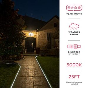 UltraPro Escape LED Rope Lights, Cool White 5000K, Indoor or Outdoor, 50ft, Linkable, Perfect for Deck, Garden, Patio, Landscape Lighting, Camping, Bedroom Décor, Waterproof, String Lights, 54846