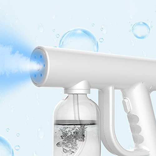 Portable Disinfectants Fogger Machine,Handheld Rechargeable Sprayer,Sanitizer Spray Gun,Steam Gun for Home,Office,School,Garden 300ML -White FARUTA