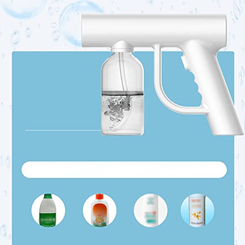 Portable Disinfectants Fogger Machine,Handheld Rechargeable Sprayer,Sanitizer Spray Gun,Steam Gun for Home,Office,School,Garden 300ML -White FARUTA