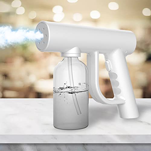 Portable Disinfectants Fogger Machine,Handheld Rechargeable Sprayer,Sanitizer Spray Gun,Steam Gun for Home,Office,School,Garden 300ML -White FARUTA