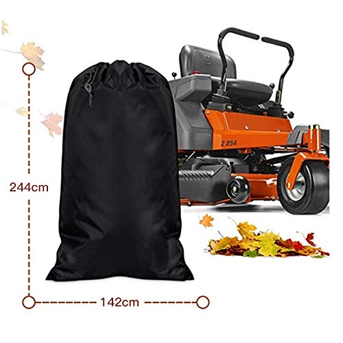 HUIKJI Lawn Tractor Grass Catcher Bag,Gardening Lawn Leaf Yard Waste Container Garden Sweeper Leaves Storage Bag Big Capacity 54 Cubic Feet Material collection systems