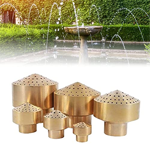 Water Nozzle, Brass Column Fireworks Water Fountain Nozzle Garden Pond Sprinkler Spray Head for Garden Pond Brass Cluster Water Fountain Nozzle Spray Pond Sprinkler Qaste Oil Nozzle