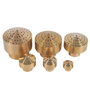 Water Nozzle, Brass Column Fireworks Water Fountain Nozzle Garden Pond Sprinkler Spray Head for Garden Pond Brass Cluster Water Fountain Nozzle Spray Pond Sprinkler Qaste Oil Nozzle