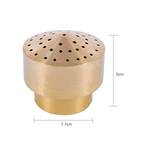 Water Nozzle, Brass Column Fireworks Water Fountain Nozzle Garden Pond Sprinkler Spray Head for Garden Pond Brass Cluster Water Fountain Nozzle Spray Pond Sprinkler Qaste Oil Nozzle