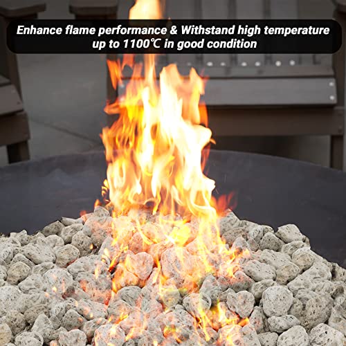 Skyflame 5LB Natural Volcanic Lava Rock, 3"-5" Fireproof and Heatproof Pumice Stone for Outland Living Bond Portable Fire Pits, Fireplaces, Garden, Landscaping Decoration