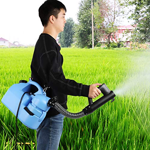 Electric Fogger Sprayer, 850W Portable Adjustable Spray Volume Haneheld Fogger Sprayer, High Efficiency 8L for Garden Communities(Pisa Leaning Tower Type)