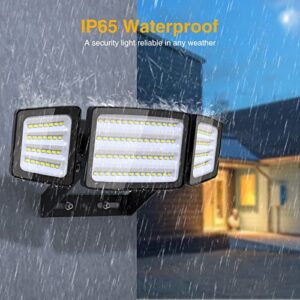 Onforu 55W LED Flood Light Outdoor with Bracket, 55W 5500LM Exterior Flood Light, IP65 Waterproof Outdoor Area Lighting, 6500K Daylight White Floodlight for Yard Truck Garden Street Parking Lot