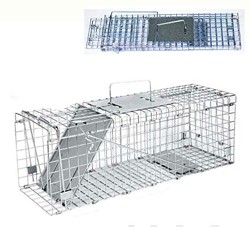 Humane Mouse Trap Rat Trap Rodent Trap Large Live Catch Cage, Easy to Set Up and Reuse, Suitable for Outdoor Indoor, Use in Home, Gardens, Garages - 24 in x 7.48 in x 8.26 in