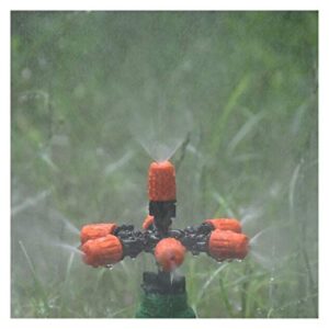 Xiaochen Lawn Irrigation Garden Watering Male Thread 1/2 3/4 Inch Cross Spray Nozzle Multi-Purpose Garden Spray Nozzle Spray Drip Irrigation 1pc (Color : Burgundy)