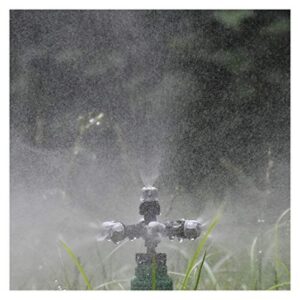 Xiaochen Lawn Irrigation Garden Watering Male Thread 1/2 3/4 Inch Cross Spray Nozzle Multi-Purpose Garden Spray Nozzle Spray Drip Irrigation 1pc (Color : Burgundy)