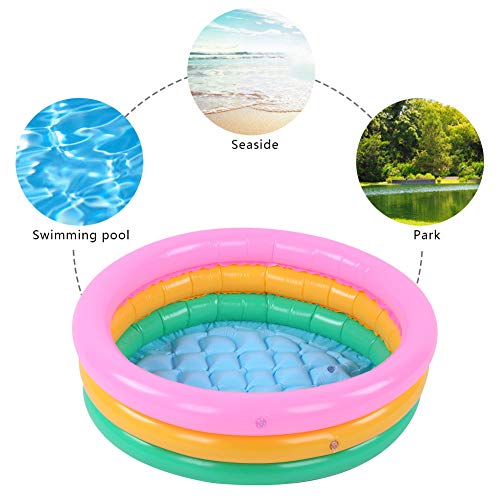 Children Soft Inflatable Swimming Pool Swimming Pool Kids Boy Pool for Outdoor Garden Cartoon Baby Pool Thicken(Small)