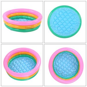 Children Soft Inflatable Swimming Pool Swimming Pool Kids Boy Pool for Outdoor Garden Cartoon Baby Pool Thicken(Small)