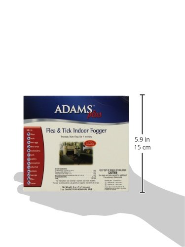 Adams Plus Flea Control Indoor Fogger, 3 Ounce, 3 Pack